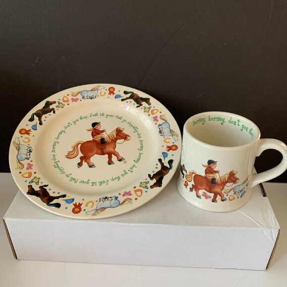 Anderton Pottery | Dining | Anderton England Pottery Childs 2 Piece Set ...